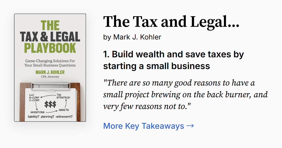 The Tax & Legal Playbook | Summary, Quotes, FAQ, Audio The Tax & Legal Playbook | Summary, Quotes, FAQ, Audio
