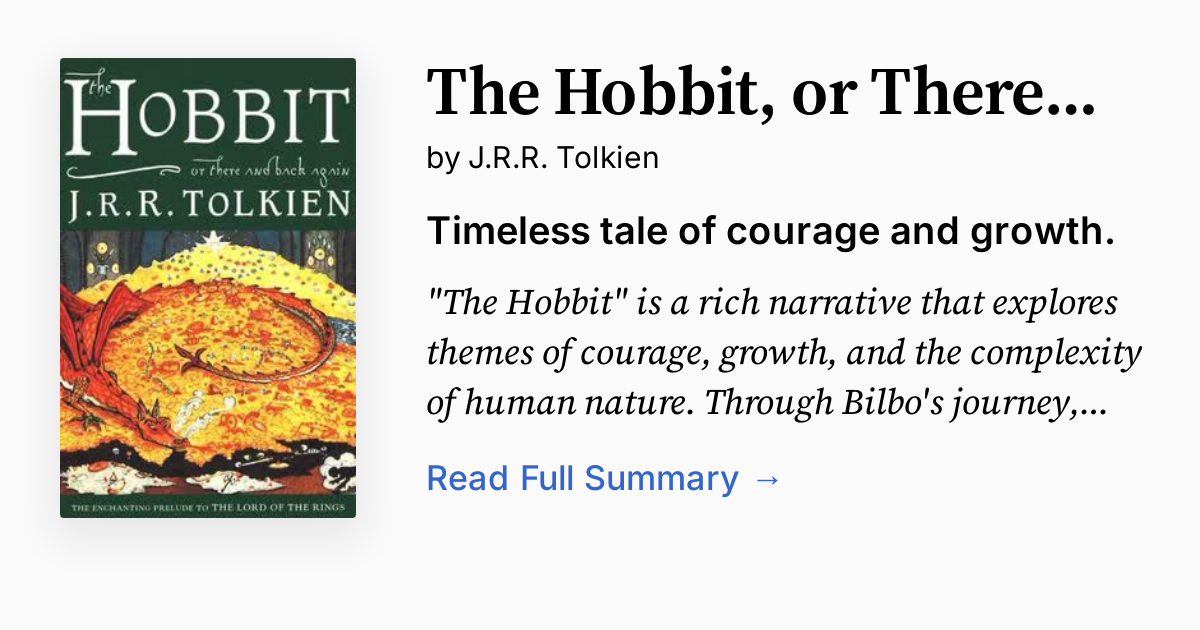 The Hobbit, or There and Back Again | Summary, Analysis, FAQ