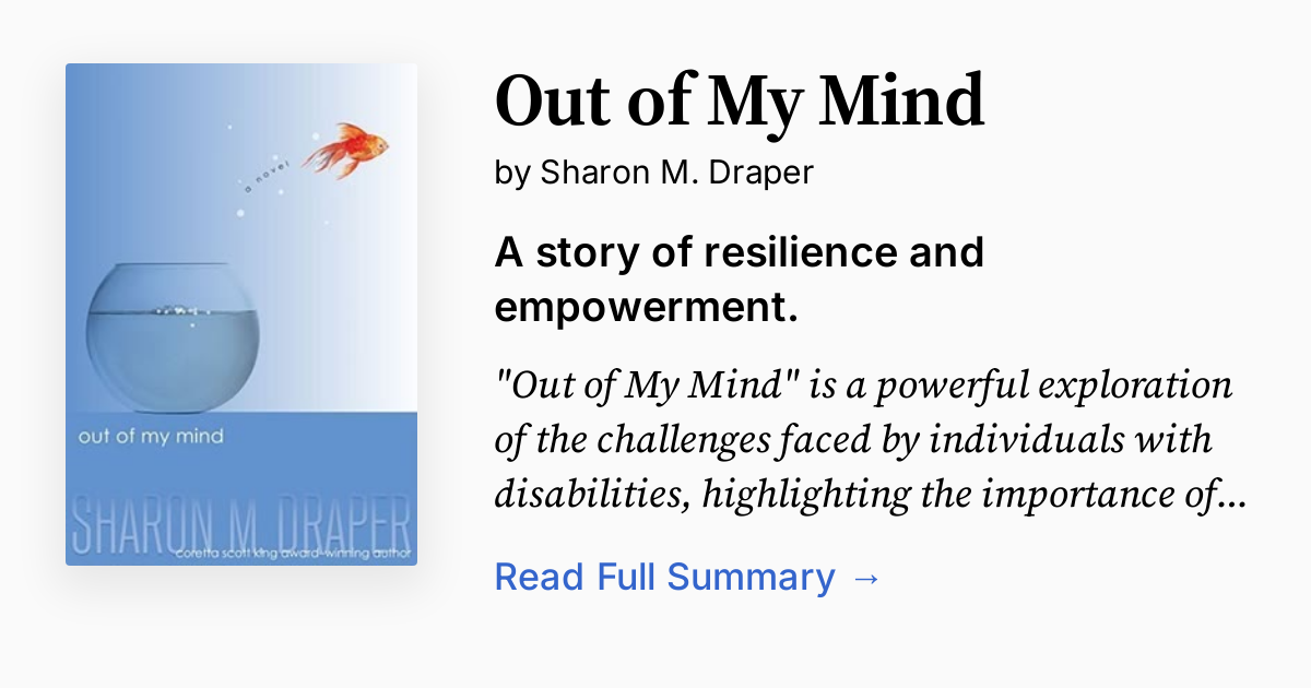 Out of My Mind by Sharon M. Draper | Summary, Analysis, FAQ
