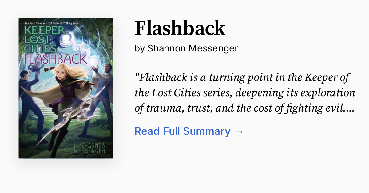Flashback by Shannon Messenger | Summary, Analysis, FAQ