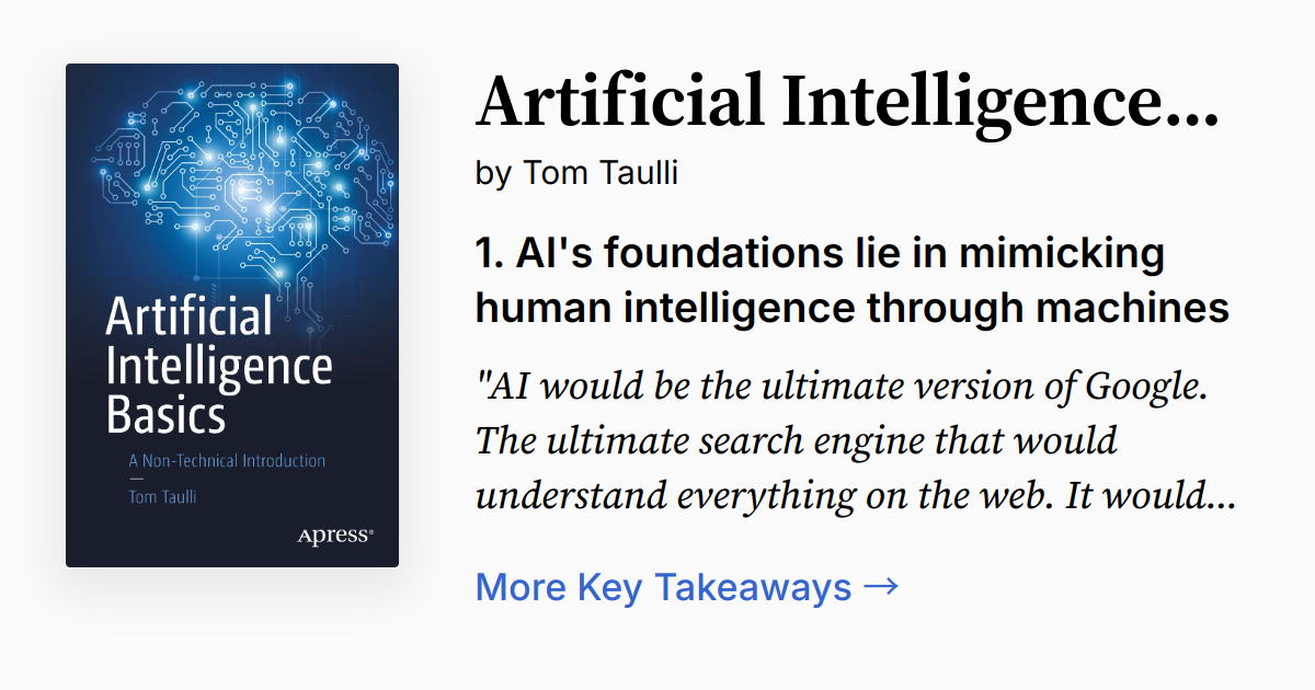 Artificial Intelligence Basics | 摘要 & 音频 Artificial Intelligence Basics | 摘要 & 音频
