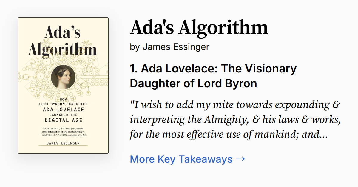 Adas Algorithm Summary Quotes Faq Audio