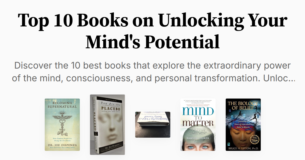 Top 10 Books on Unlocking Your Mind's Potential | Summary & Audio
