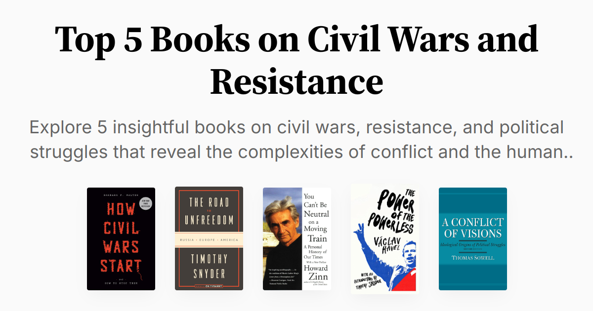 Top 5 Books on Civil Wars and Resistance | Summary & Audio