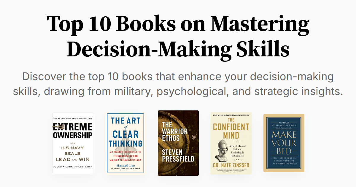 Top 10 Books on Mastering Decision-Making Skills | Summary & Audio